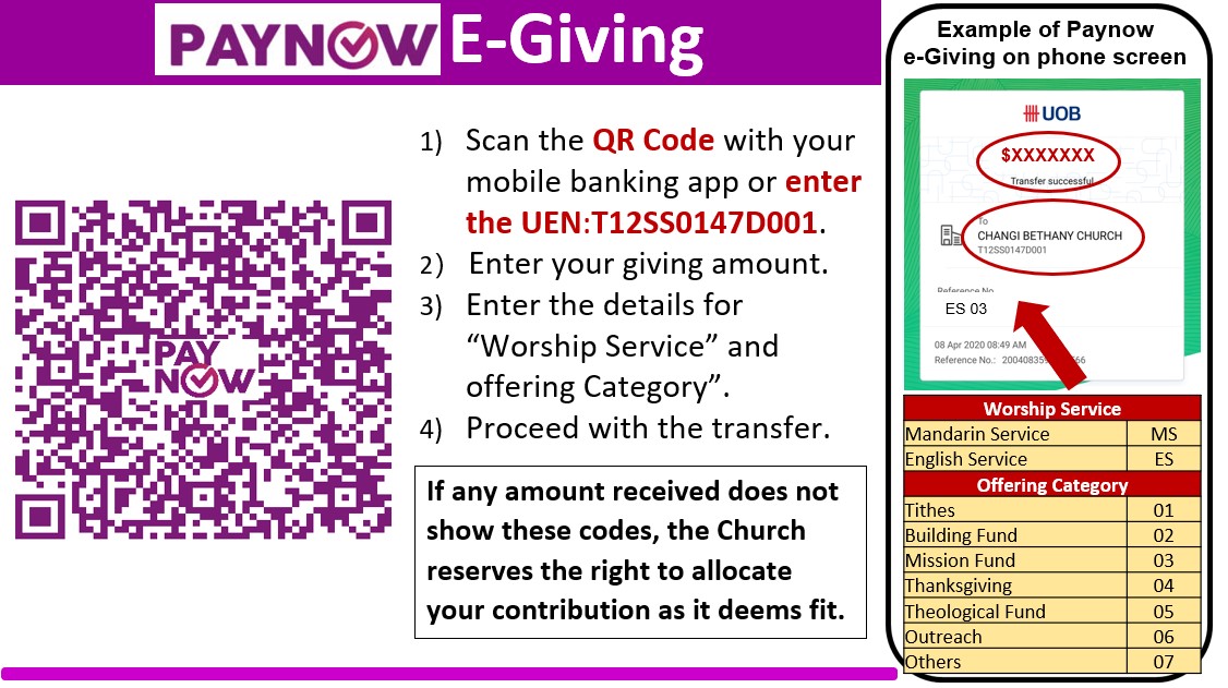 Givings – Changi Bethany Church